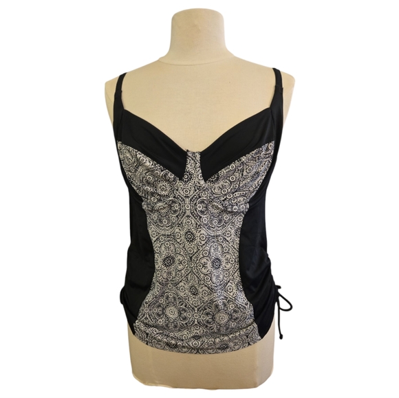 Panache | Swim | Panache Swim Tankini Black White Womens 36f | Poshmark